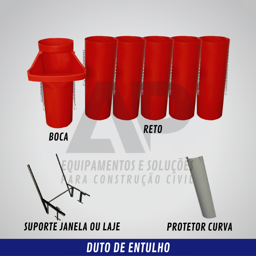 Duto para Entulho - Duto de Caliça - Tubo de Entulho - Cano de Entulho